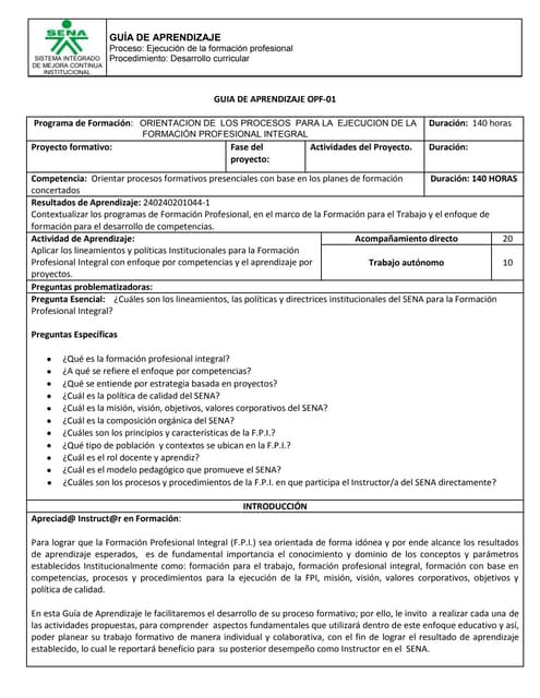 Guia de aprendizaje actividadas ludico, recreativo.... | PDF