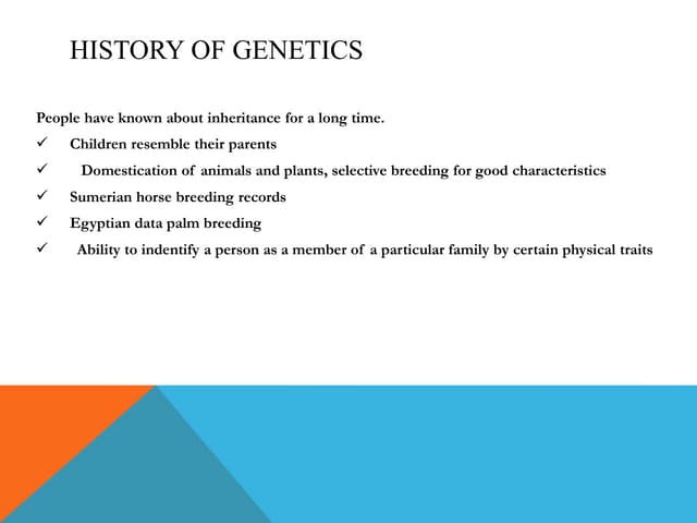 Introduction to Genetics | PPTX | Genetics | Science