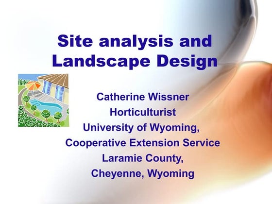 Landscape site analysis | PPTX | Landscaping | Home & Garden
