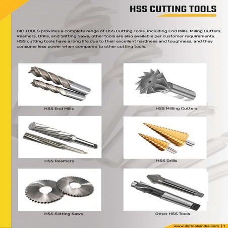 HSS CUTTING TOOLS EXPORTERS | PDF | Woodworking | Arts and Crafts