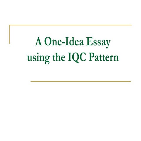IQC PowerPoint | PPT