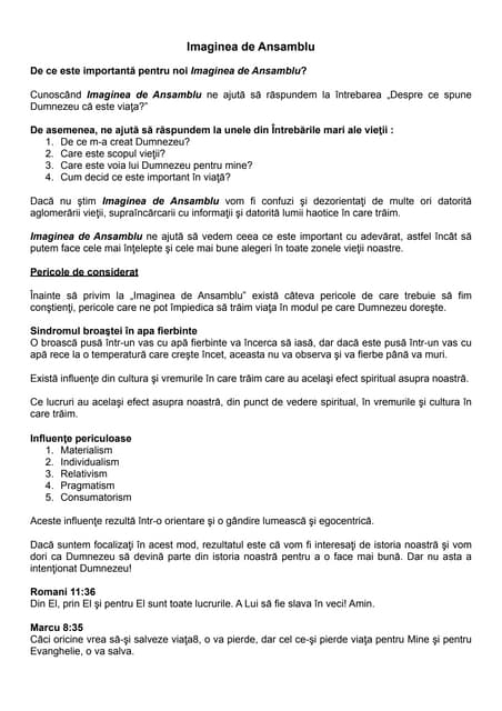 13. Recapitulare a studiului despre Evanghelie notițe | PDF