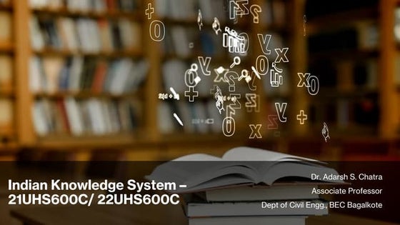 Introduction to Indian Knowledge System.pptx | Education