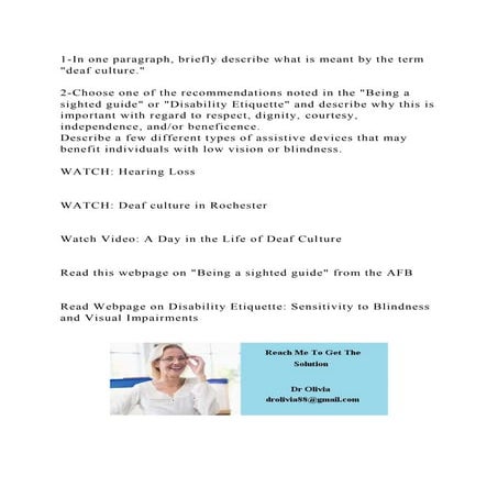 1-In one paragraph, briefly describe what is meant by the term deaf.docx