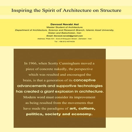 1 inspiring the spirit of architecture on structure | PDF