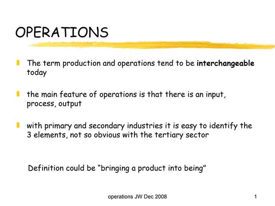 Production Presentation | PPT