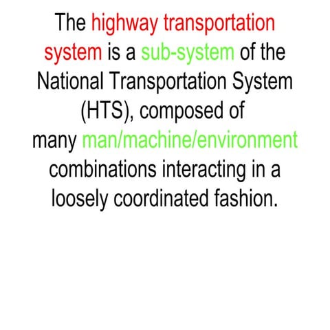 Highway Transportation System | PPT
