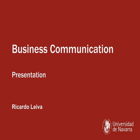 Presentation of 2010 Business Communication Course | PPT