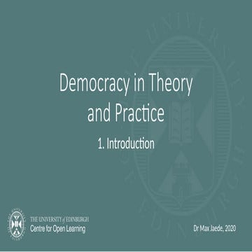 1-Introduction about democracy and where it is necessary and why | PPTX