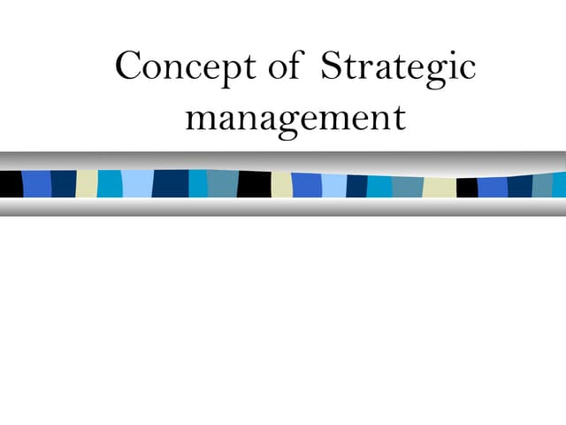 Basic model of strategic management | PPT