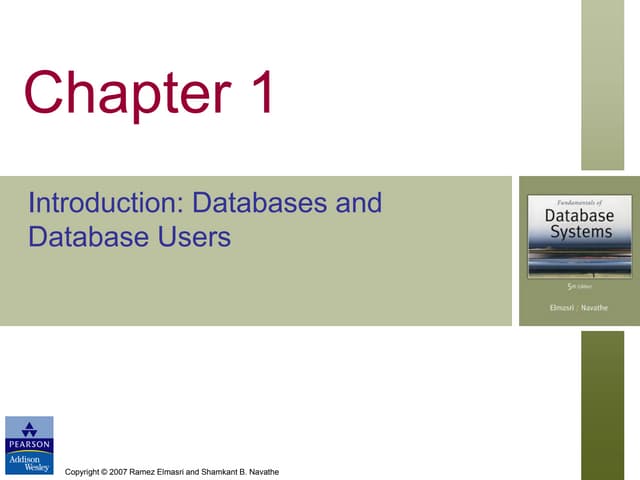 1 introduction databases and database users | PDF 1 introduction databases and database users | PDF