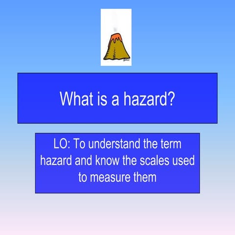 1.introduction to hazard scales and mapping | PPTX