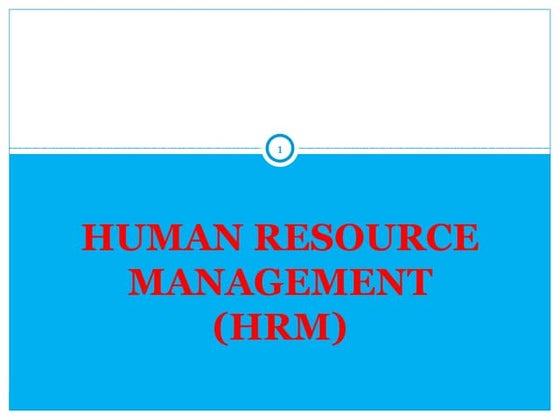 Assignment on Human Resource Management | PDF