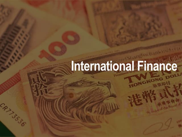 Introduction to international finance | PDF
