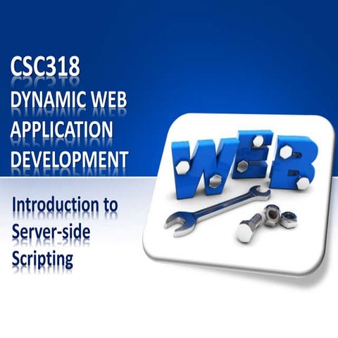 Introduction To Server Side Scripting Ppt 5882