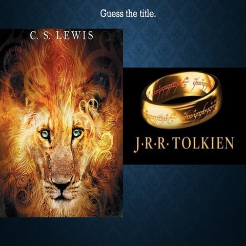 Introduction to Tolkien - The author of the book entitled The Hobbit | PPTX
