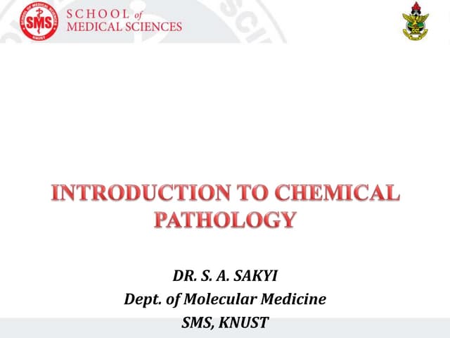 Introduction to clinical chemistry | PPTX