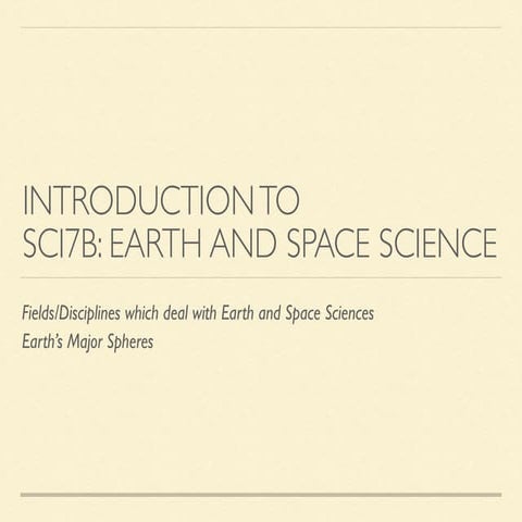 ESS 1 - introduction to earth sic | PDF