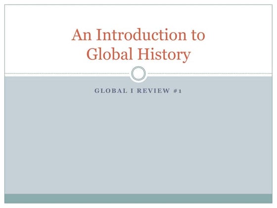 Introduction to the Study of Civilization | PPT