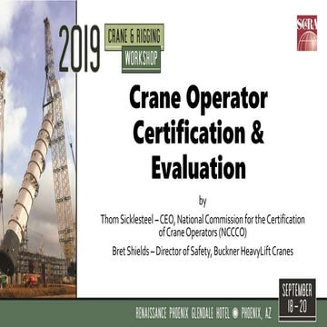 2019 CRW - Inside Scoop: How Crane Operator Certification and ...