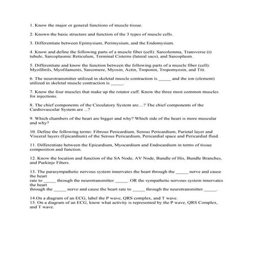 Important questions of physiology for 1st year mbbs students by dr ...