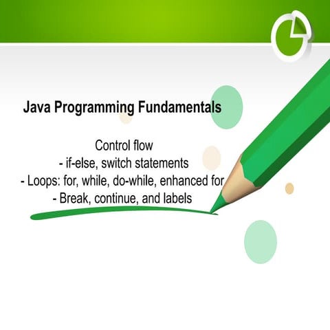 Control statements in java | PPTX