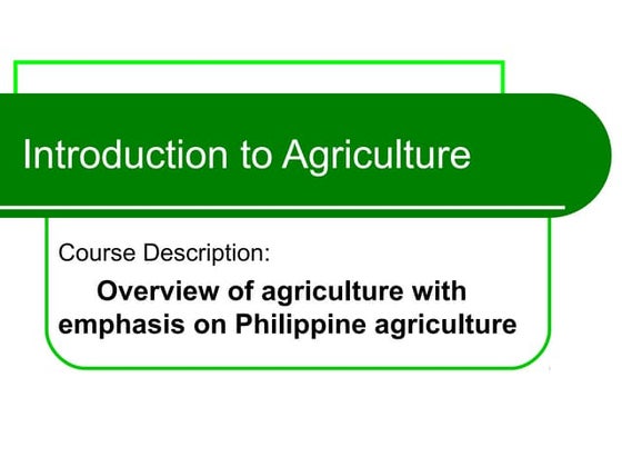 1.pptx Career Opportunities in Agriculture | PPTX