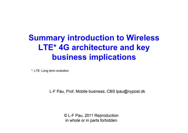 LTE Basic Guide _ Structure_Layers_Protocol stacks_LTE control channels | PDF
