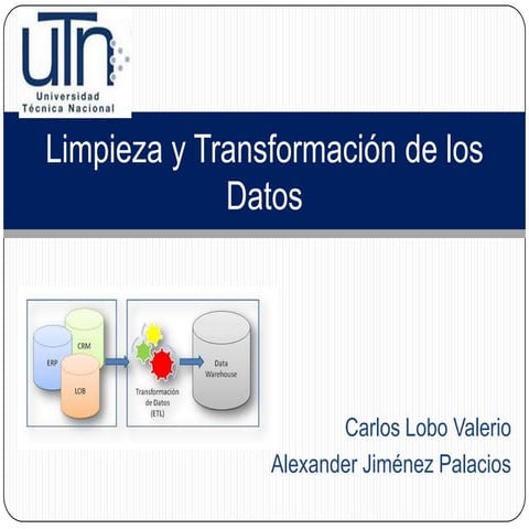 1. limpieza y transformación de datos | PPTX