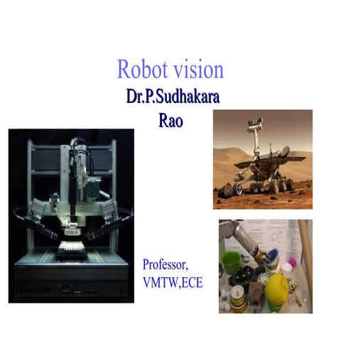 MACHINE VISION AND ROBOTICS | PPT