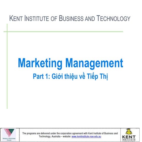 Marketing Management - Part 1 - Marketing Introduction | PPTX