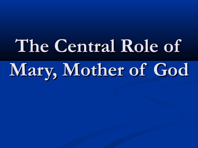 The story of mary mother of jesus | PPTX