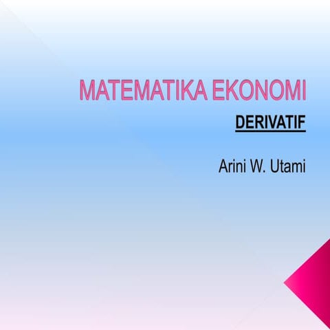 Comprehensive Introduction to Derivatives and Differentiation Rules in ...