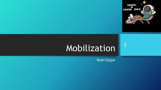 Mobilization | PPTX