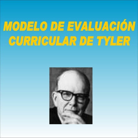 El model curricular de Ralph Tyler | PDF