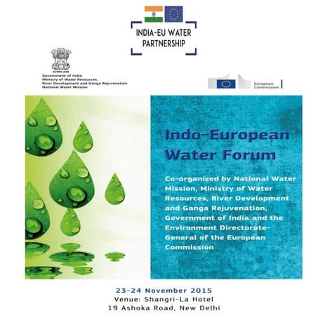 Mr Neil Dhot IEWP @ 1st Indo-European Water Forum, 23-24 novembre 2015 ...