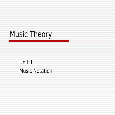 1 Music Notation | PPT