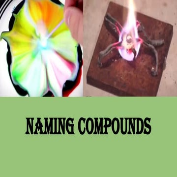 Naming molecules for grade 9 students studyguie | PPTX