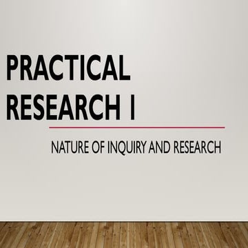 1-NATURE-OF-INQUIRY-AND -RESEARCH.pptxsdsd | PPTX