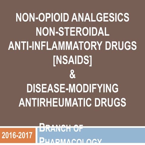 NSAIDs classification & mechanism of action | PDF