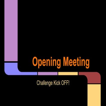 Opening FLL Meeting | PPT