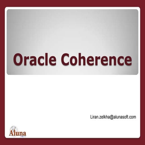 Oracle Coherence Ppt 
