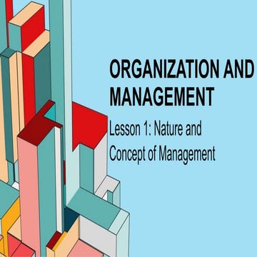 OrgMan_Module 1_Meaning, Functions, Types and Theories of Management ...