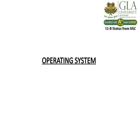 Operating System a Case Study | PDF
