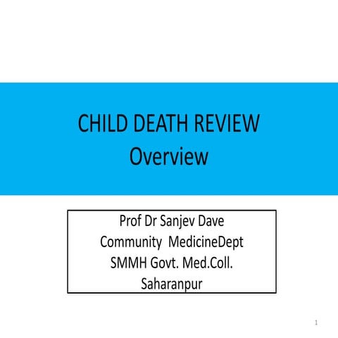 UP status Child Death Review.ppt