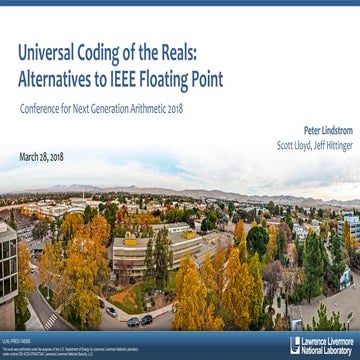 Universal Coding of the Reals: Alternatives to IEEE Floating Point | PDF