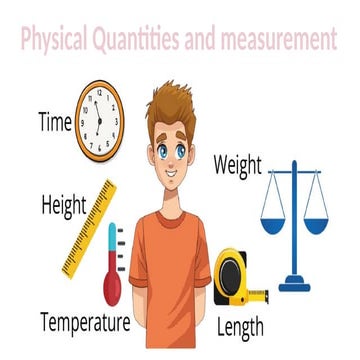 Introduction to physical quantities for high school students | PPTX