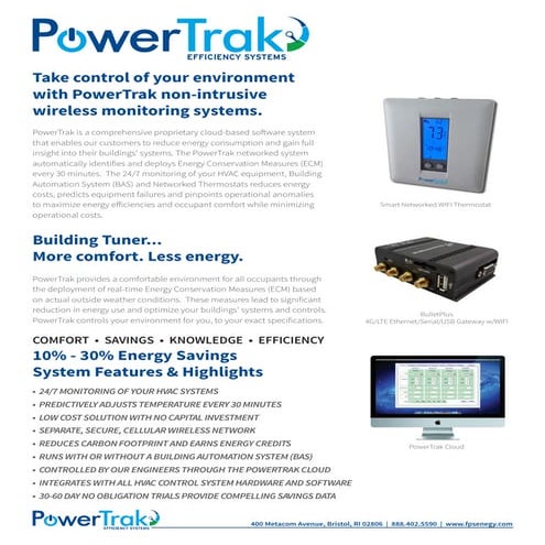 PowerTrak Efficiency Systems HVAC & LED | PDF | Indoor Environmental ...