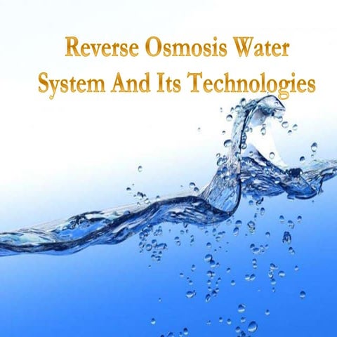ISPE baseline guide Water system | PPTX