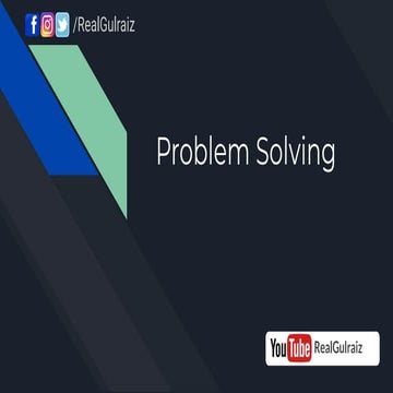 Problem Solving Steps In Computer Science Realgulraiz Youtube Tutorials Pdf Education 0717